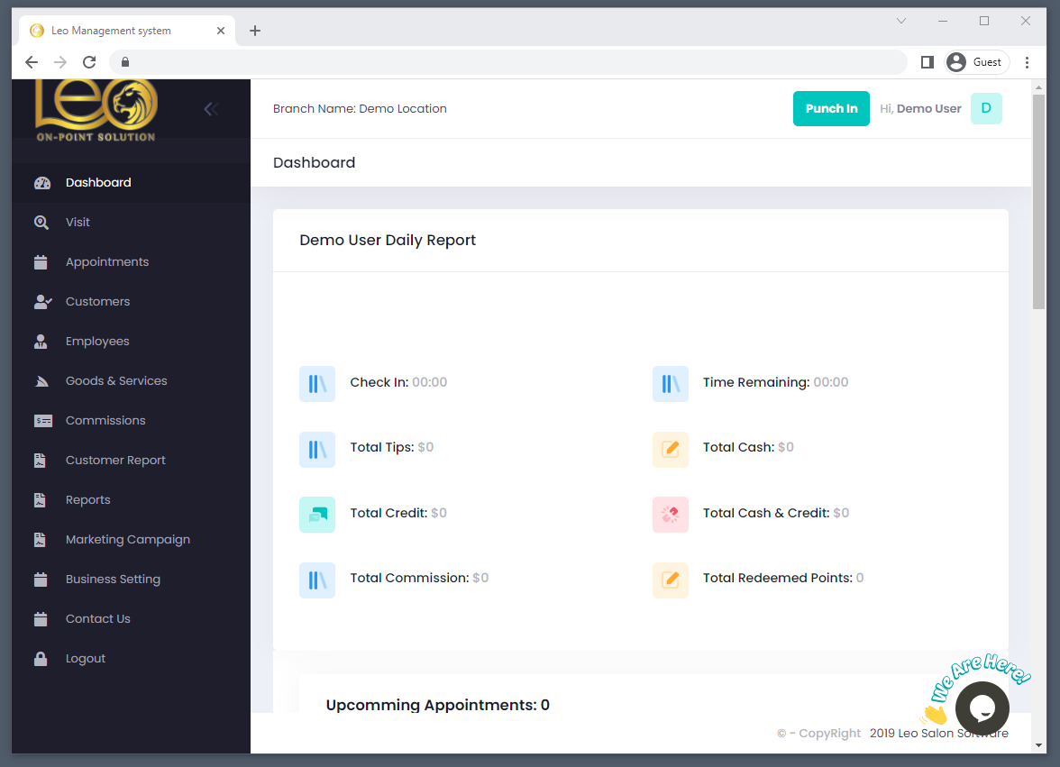 Real-Time Business Analytics & Insights - Leo Management System; SPA, Salon